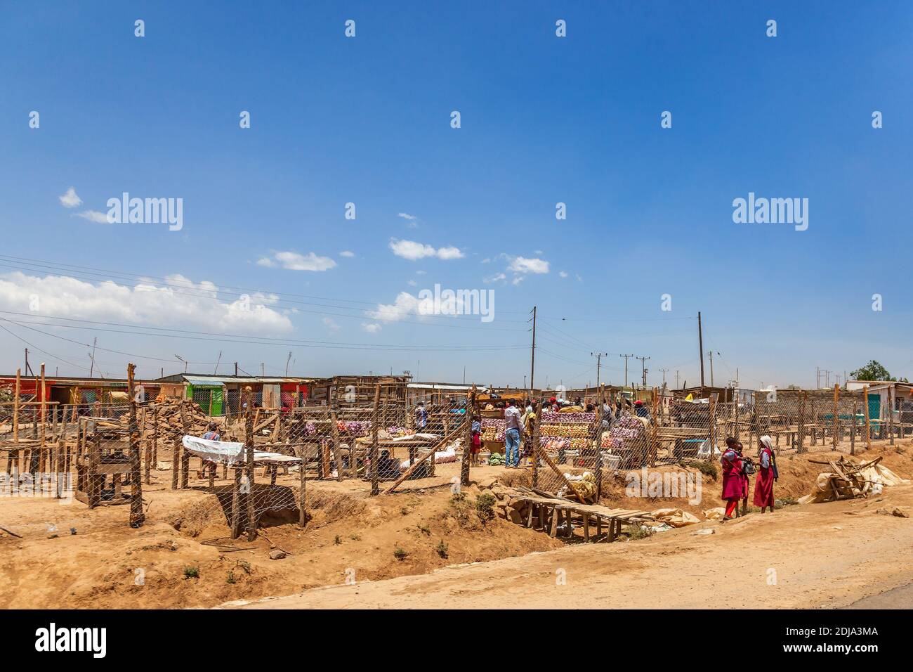 Market in the Kenyan countryside Stock Photo - Alamy