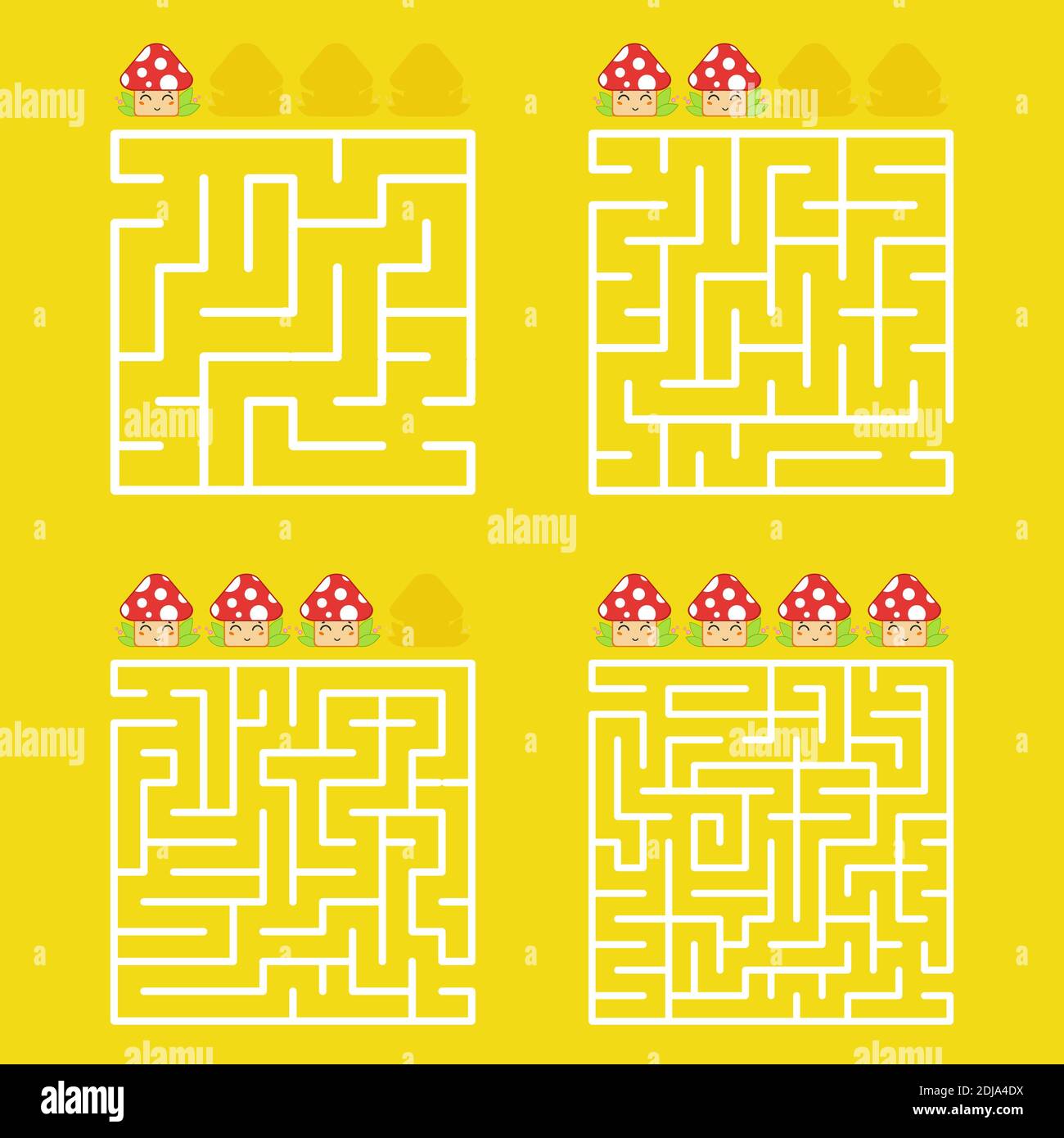 Cartoon illustration complex maze labyrinth hi-res stock photography ...