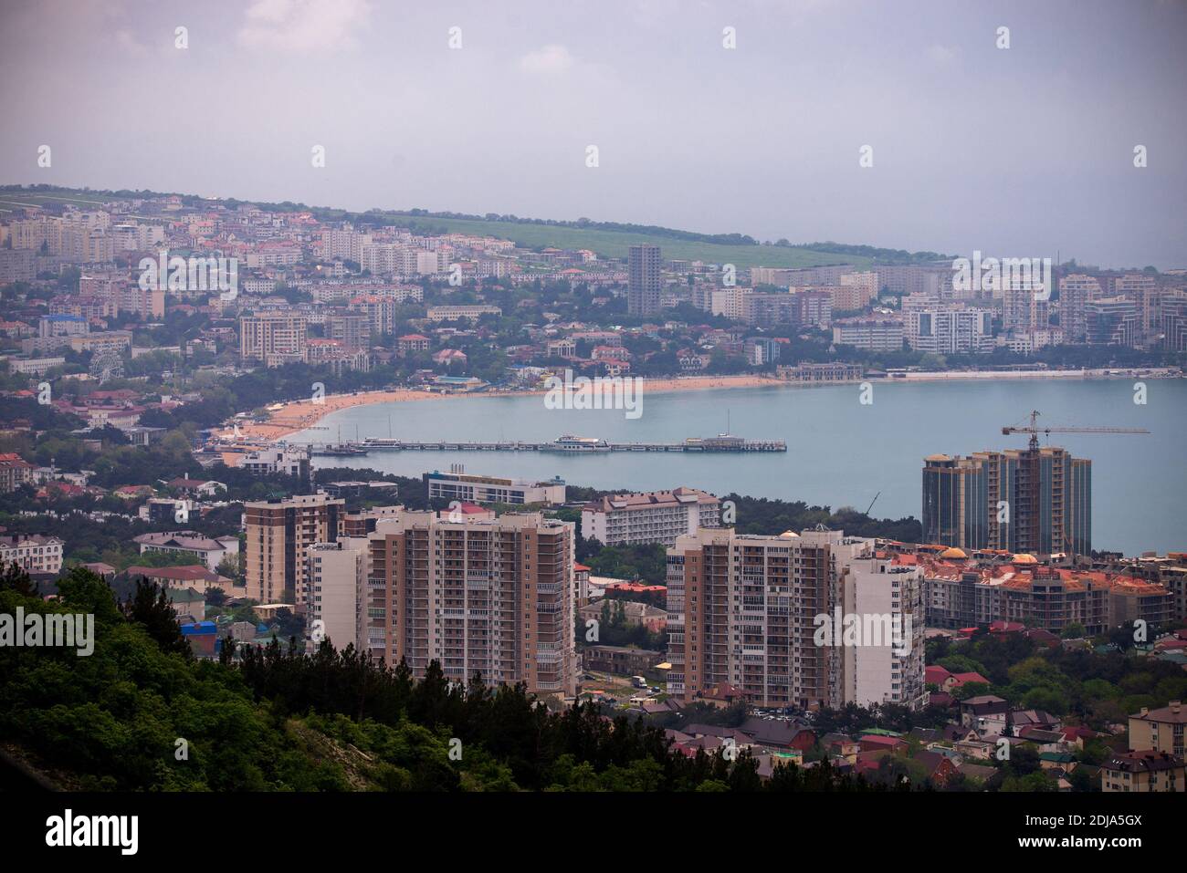 Panorama of the resort city of Gelendzhik. The kind with the Thin Cape ...