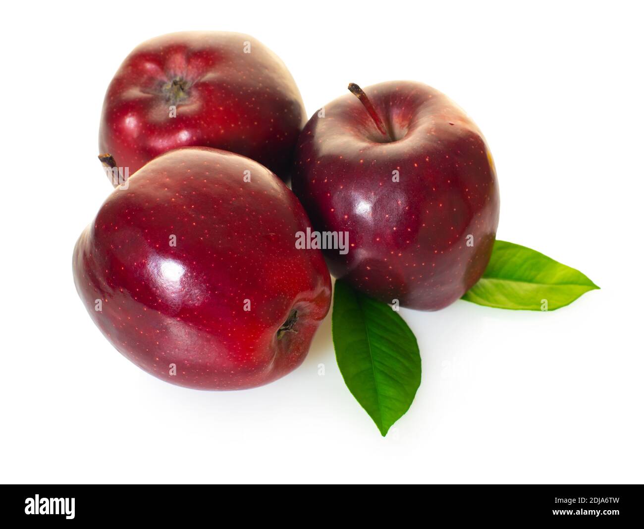red apples fruit on white isolated background Stock Photo - Alamy