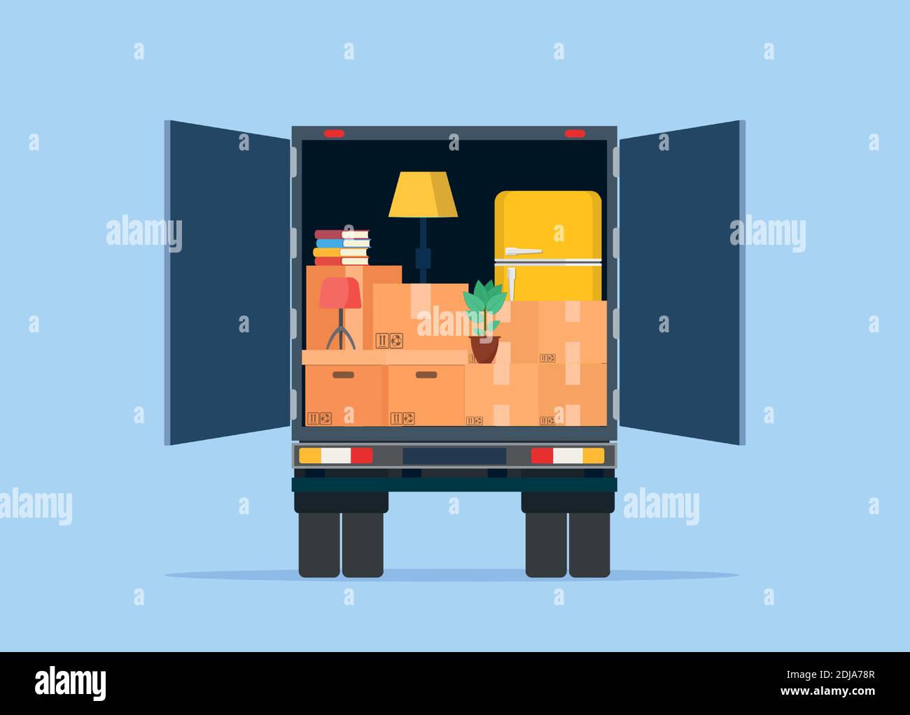 Truck for transportation of goods Stock Vector Image & Art - Alamy