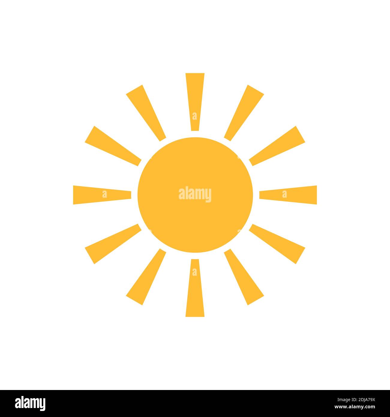Sun icon vector for your web design, logo, UI. illustration Stock ...