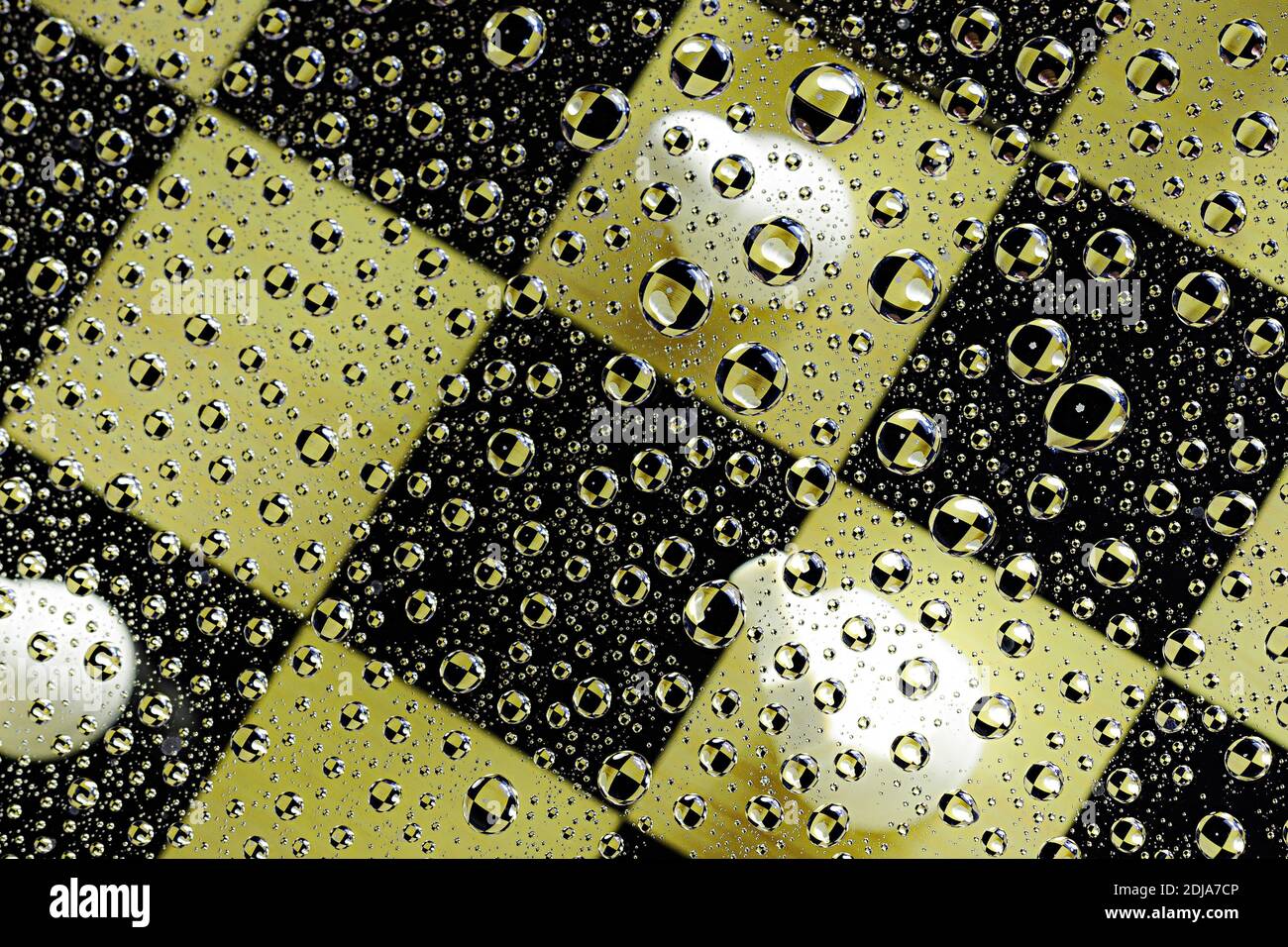 abstract selective focus background on chess theme. water bubbles ...