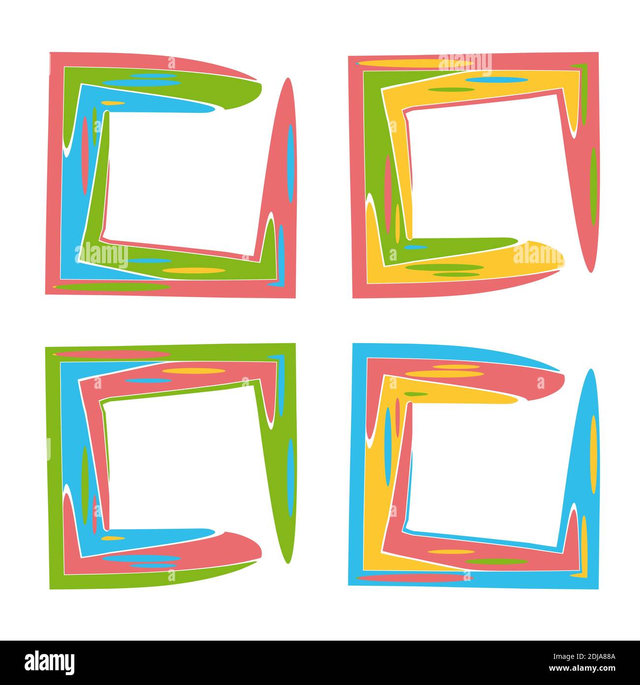 Colored frame children hi-res stock photography and images - Alamy