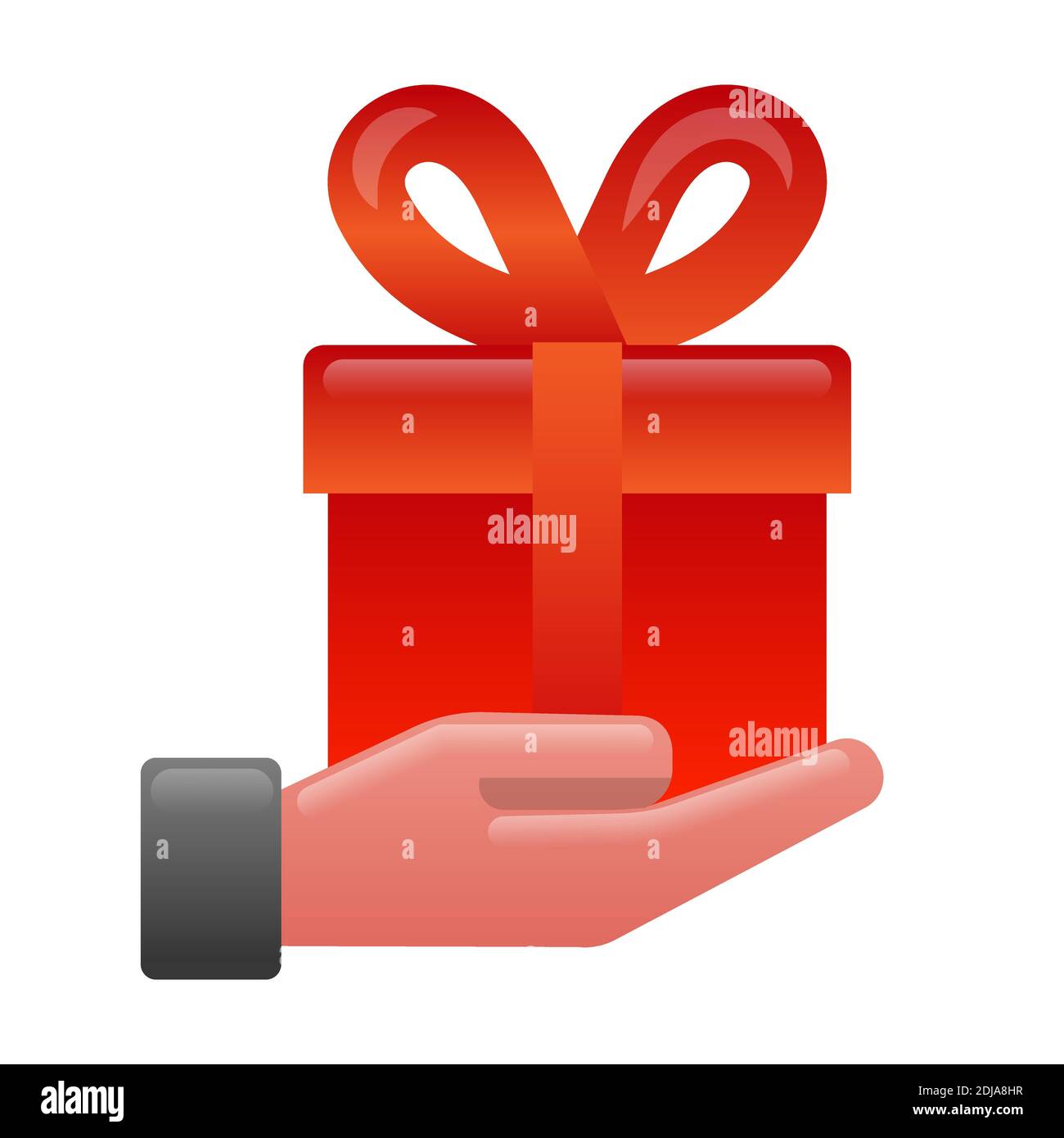 illustration of the hand, giving the gift Stock Vector Image & Art - Alamy