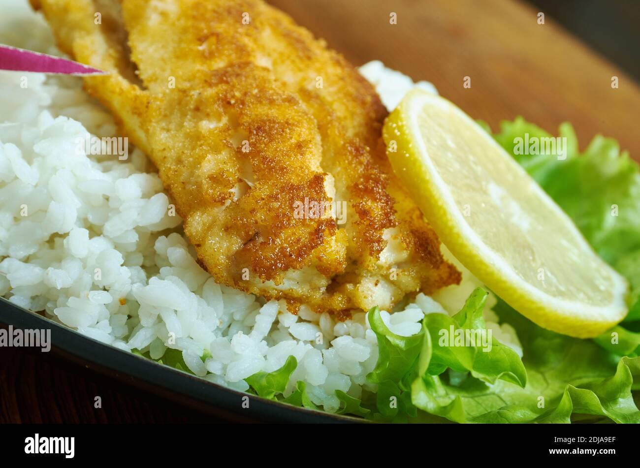 Sayadeya - Middle Eastern fish and rice dish, Egyptian dish Stock Photo ...