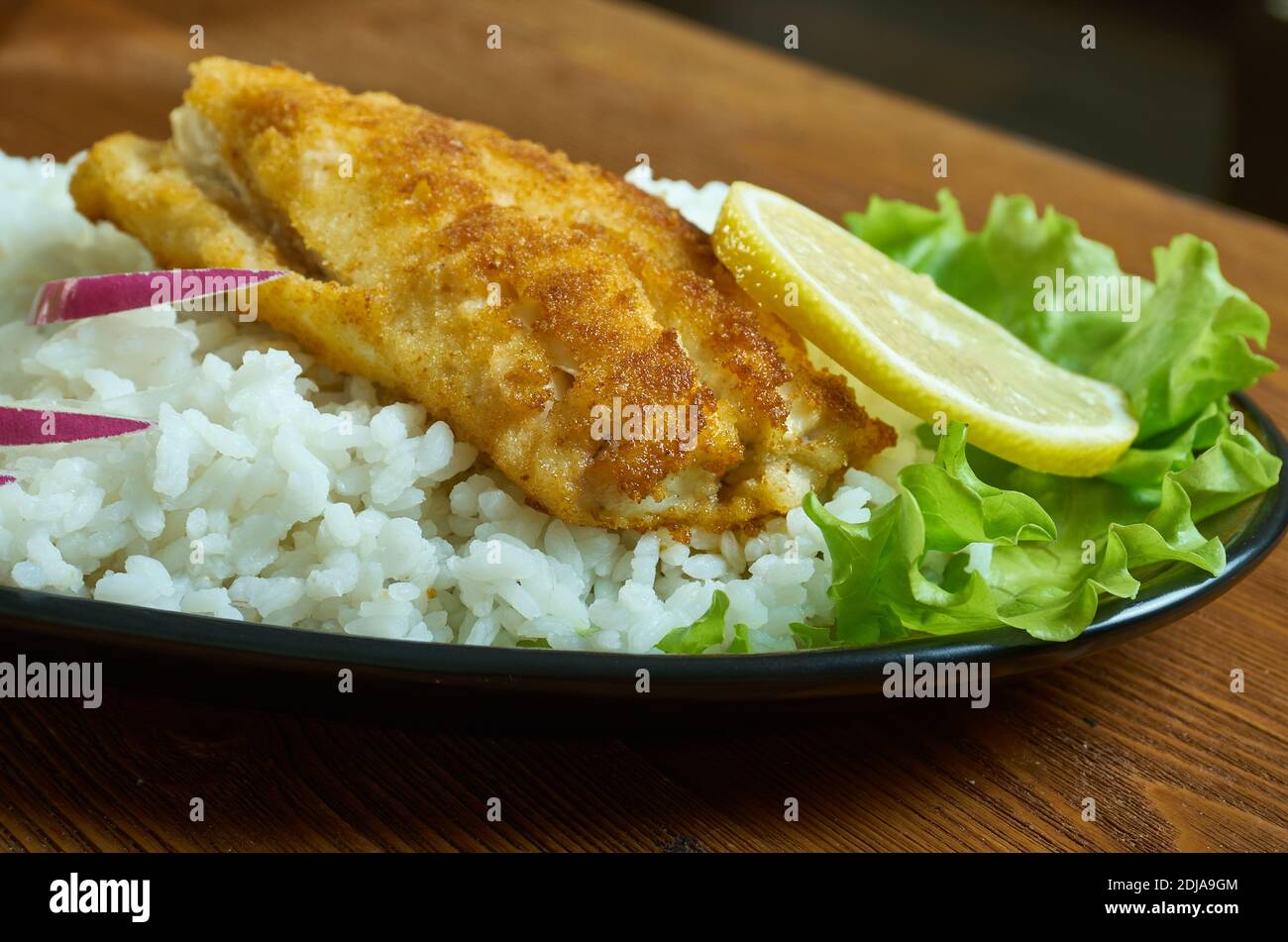 Sayadeya - Middle Eastern fish and rice dish, Egyptian dish Stock Photo ...