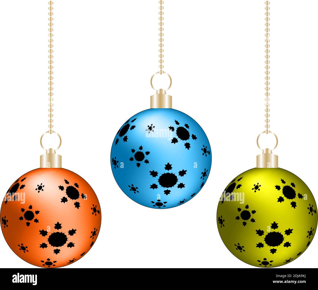 Mockup green christmas bauble Stock Vector Images - Alamy