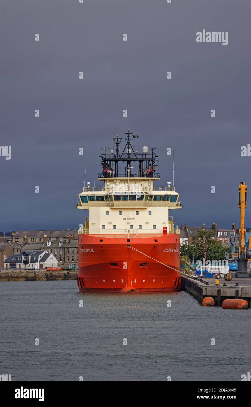 The Atlantic Merlin, an Offshore Supply Vessel moored alongside the ...