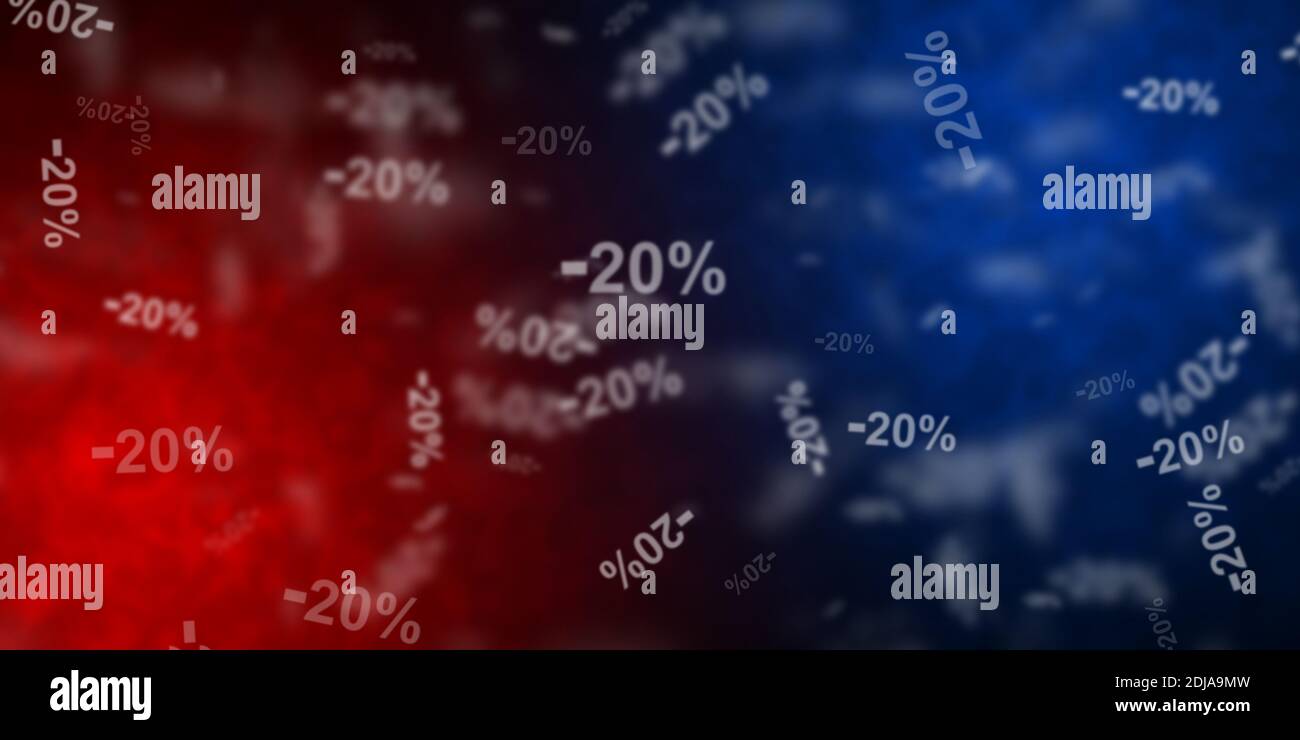 20 percent discount blue hi-res stock photography and images - Alamy