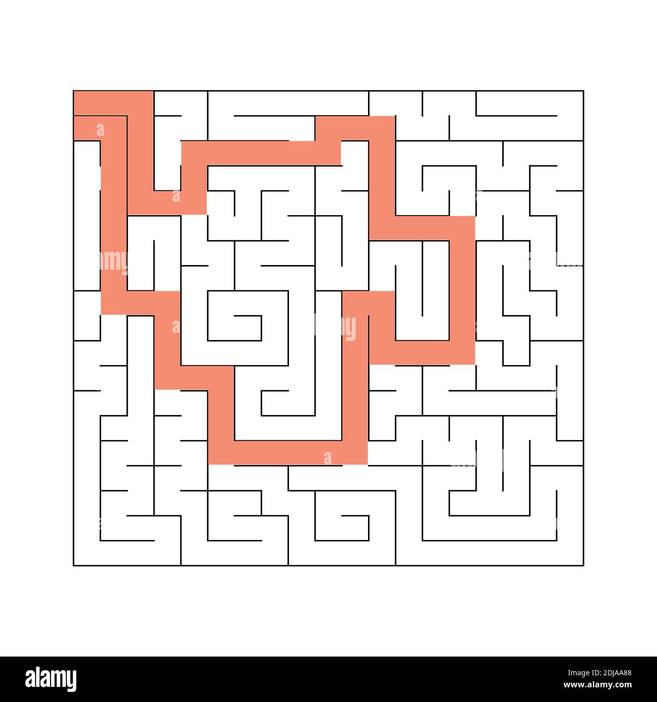 A square abstract labyrinth. An interesting and useful game for ...