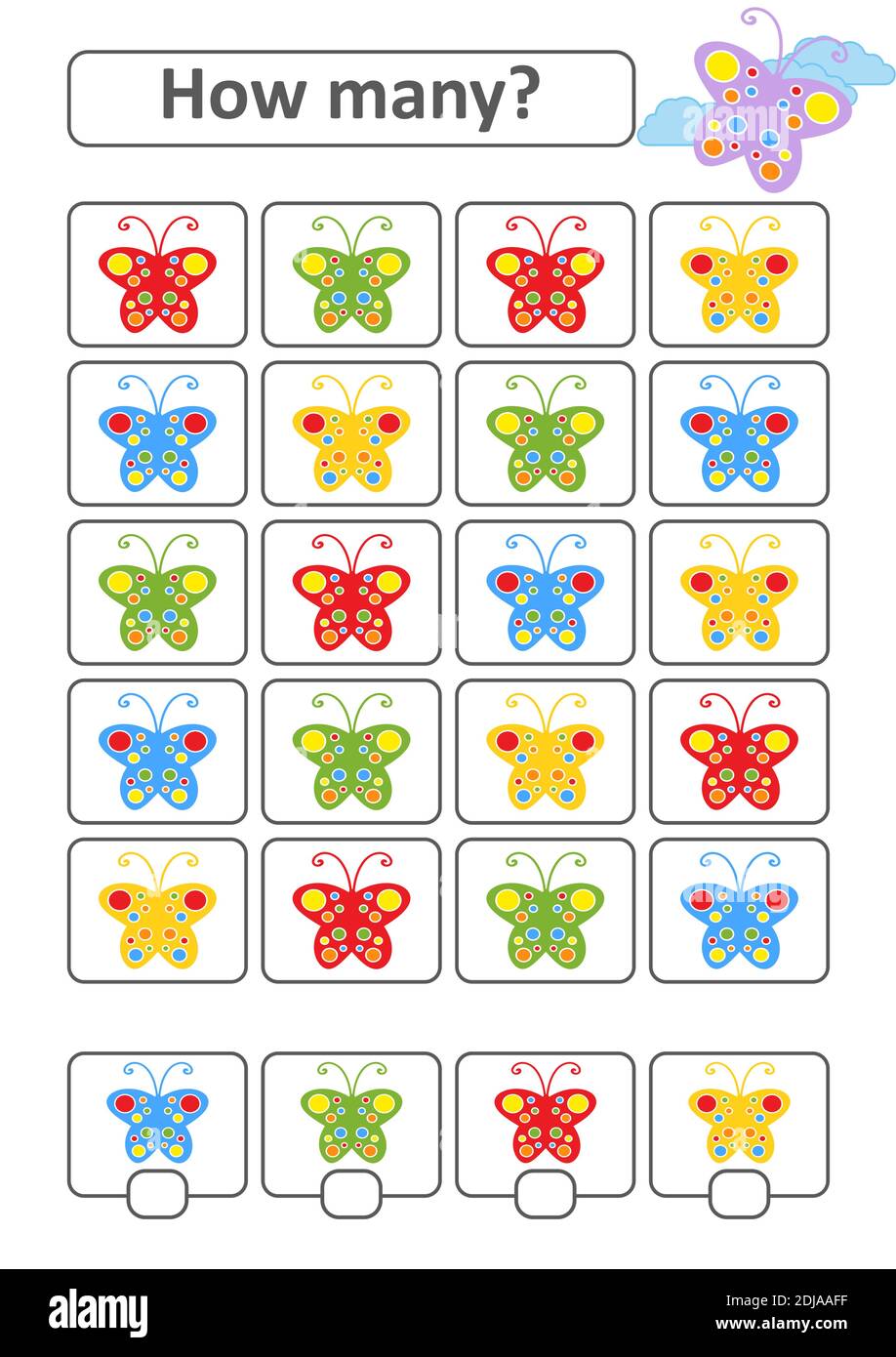Counting game for preschool children for the development of ...