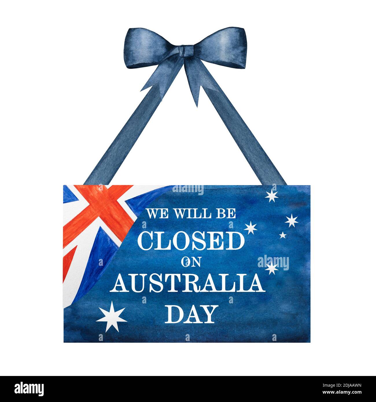 Beautiful drawing of the Australian Flag. Closeup, no people, textured ...