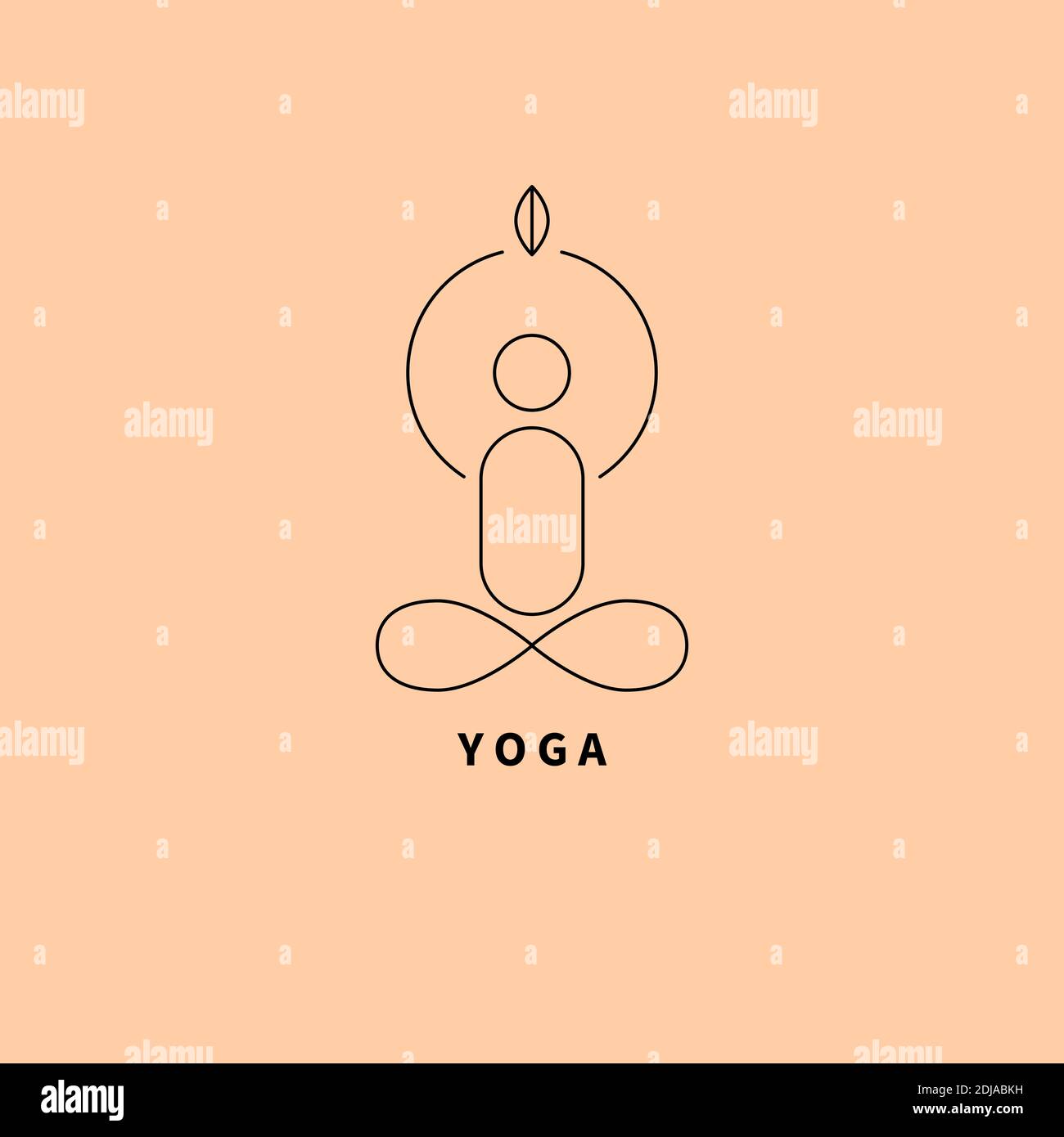 Yoga standing pose isolated Stock Vector Images - Alamy