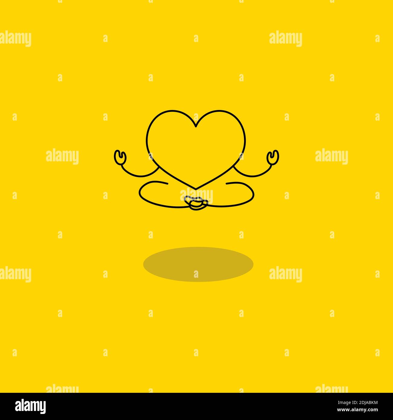 Happiness calm Stock Vector Images - Alamy