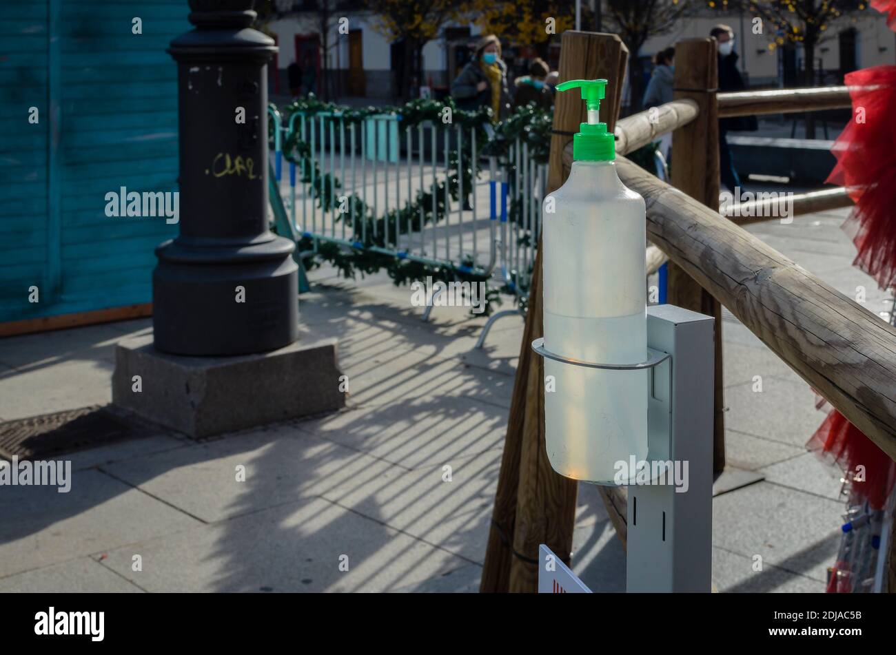 13 th December 2020. A bottle view closed to market Opera square ...
