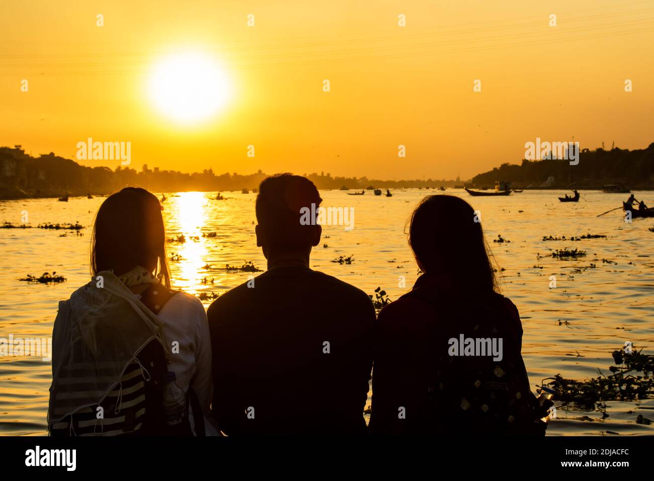 Three Friends Sunset Photo