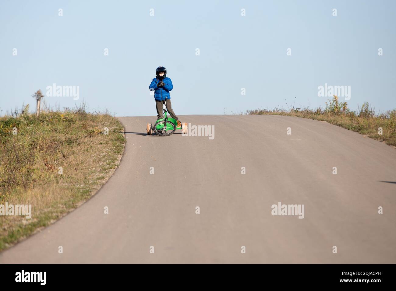 trike drifting, drift trike, drift trike coming down Stock Photo - Alamy