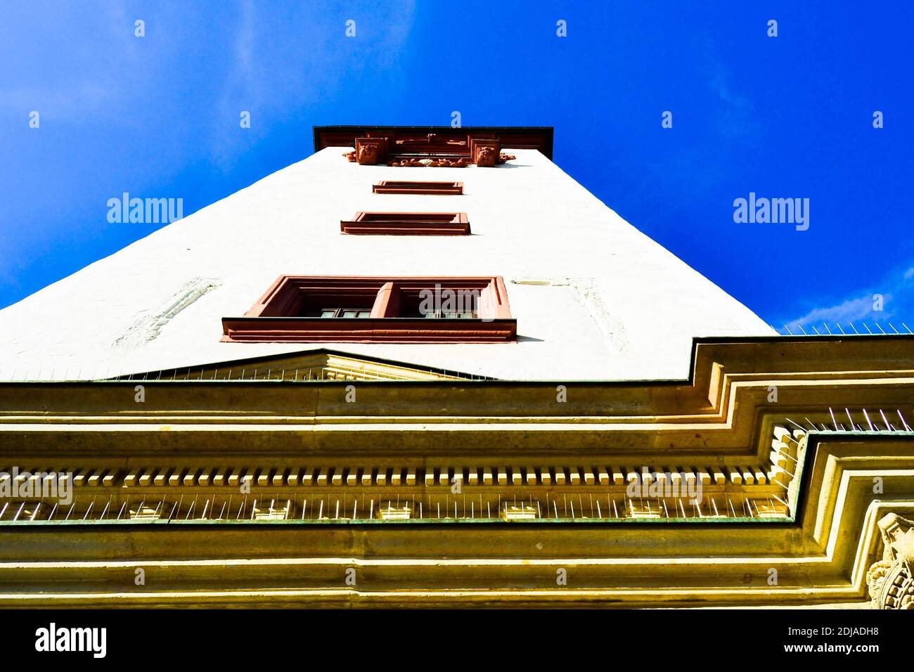 06.10.2011. Chemnitz. East Germany. Town hall building (rat house) and ...