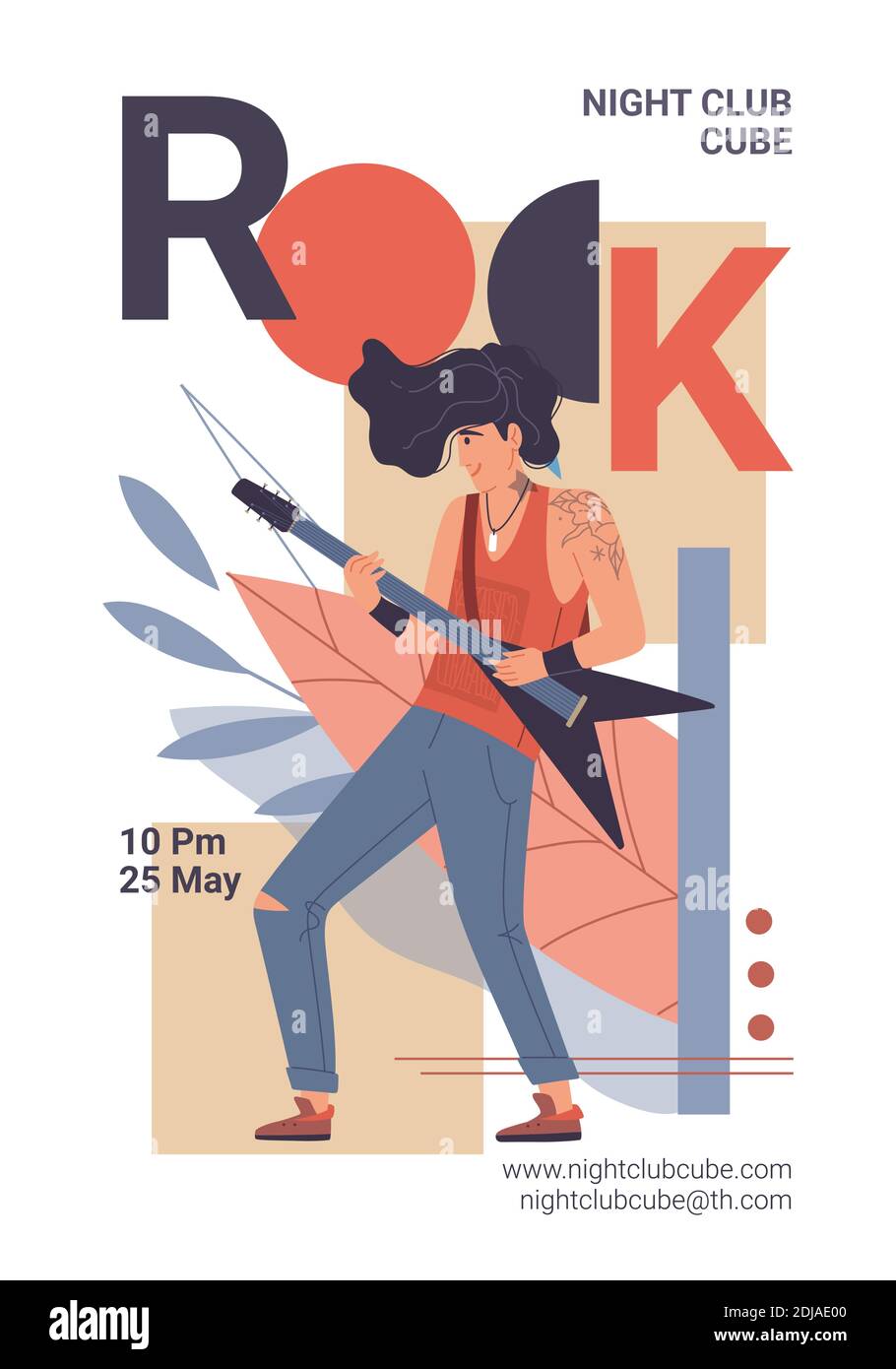 Cartoon rock band hi-res stock photography and images - Alamy