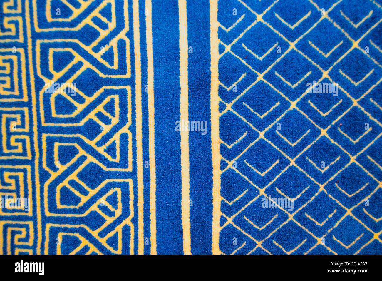 Blue and yellow weaving texture. Vintage style fabric and cloth Stock ...