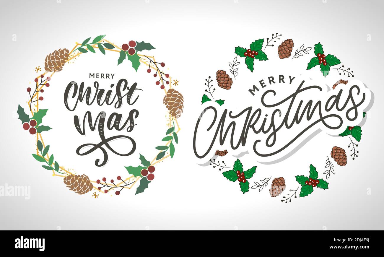 Merry Christmas Word Design