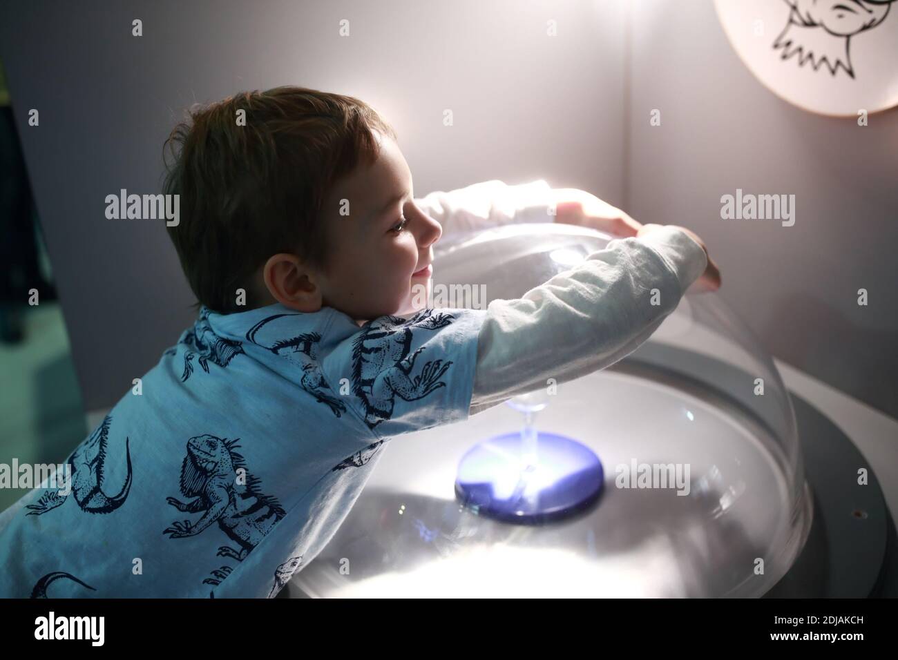 Portrait of a boy in a lab Stock Photo - Alamy
