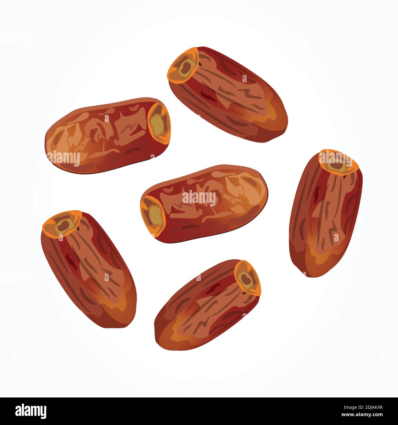 Dried dates isolated on white background. ramadan iftar food Stock ...