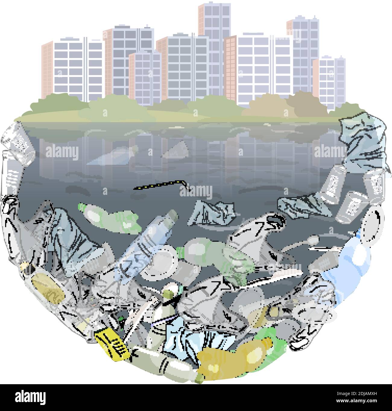 Chemical in sea Cut Out Stock Images & Pictures - Alamy