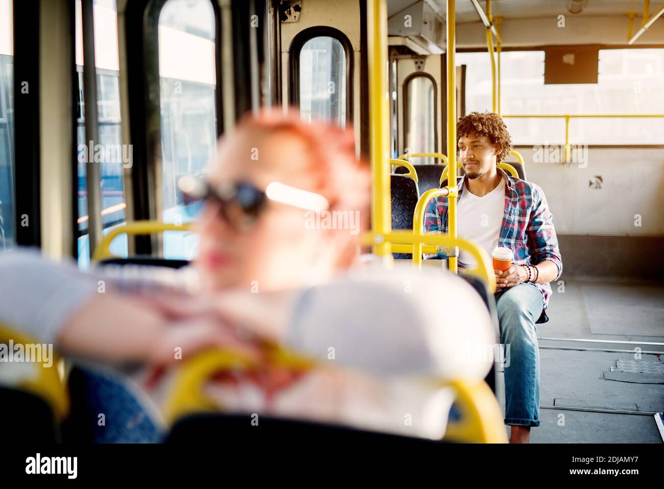 Man Sitting On Bus High Resolution Stock Photography and Images - Alamy