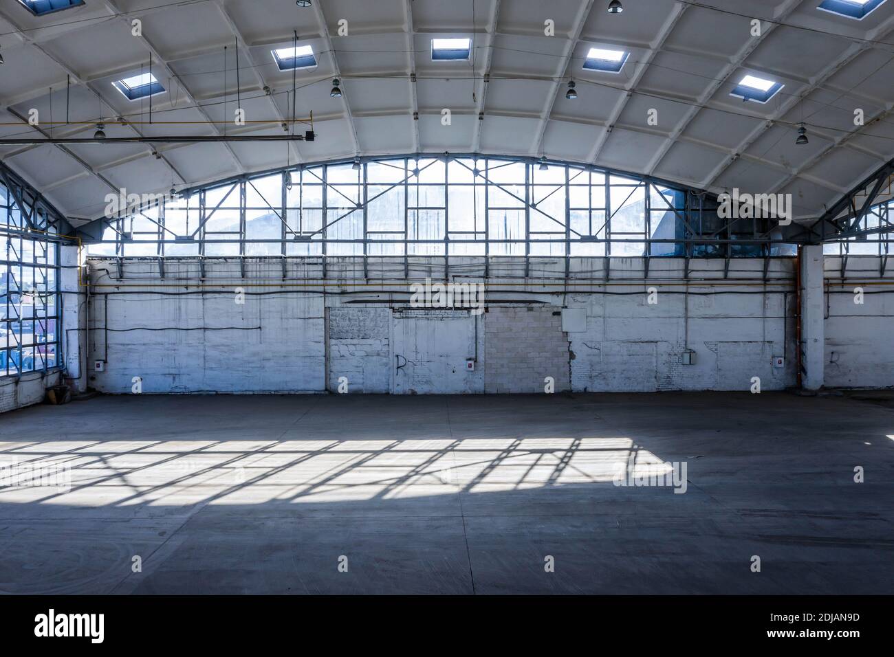 Empty Warehouse Wall