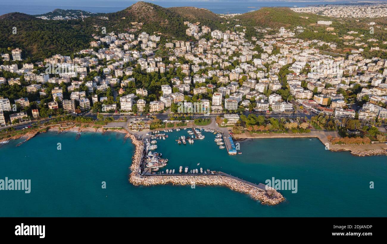 Varkiza's marina at Athens,Greece Stock Photo - Alamy