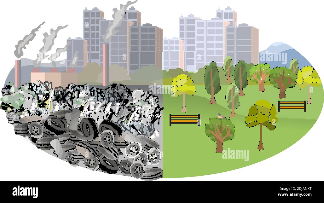 Environmental disaster of plastic debris in the city. The problem of ...