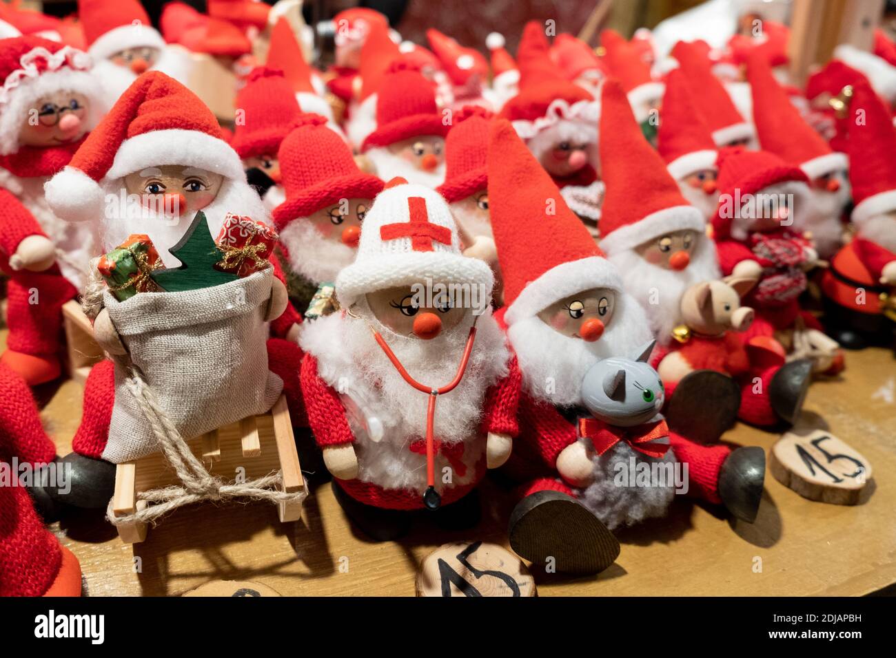 Christmas elf decoration. Handmade souvenirs or gifts. Northern Europe ...