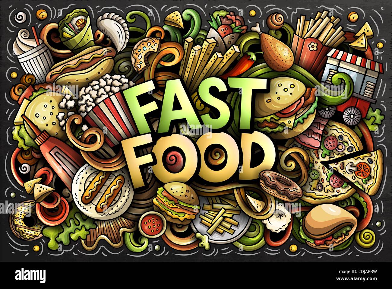 Fast Food Word Art High Resolution Stock Photography and Images - Alamy