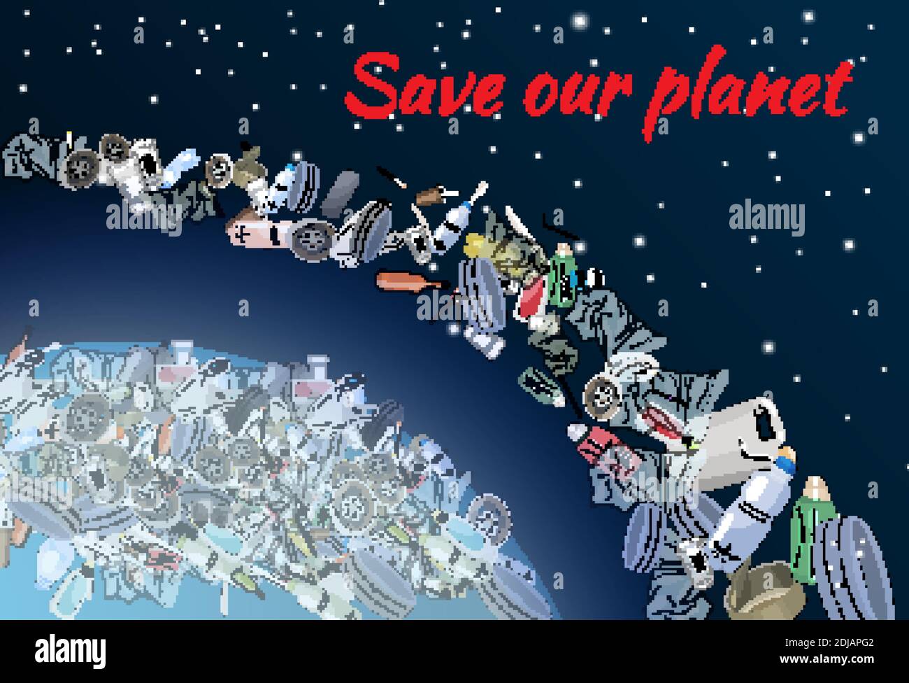 The problem of pollution of the planet. Space debris. The garbage ...