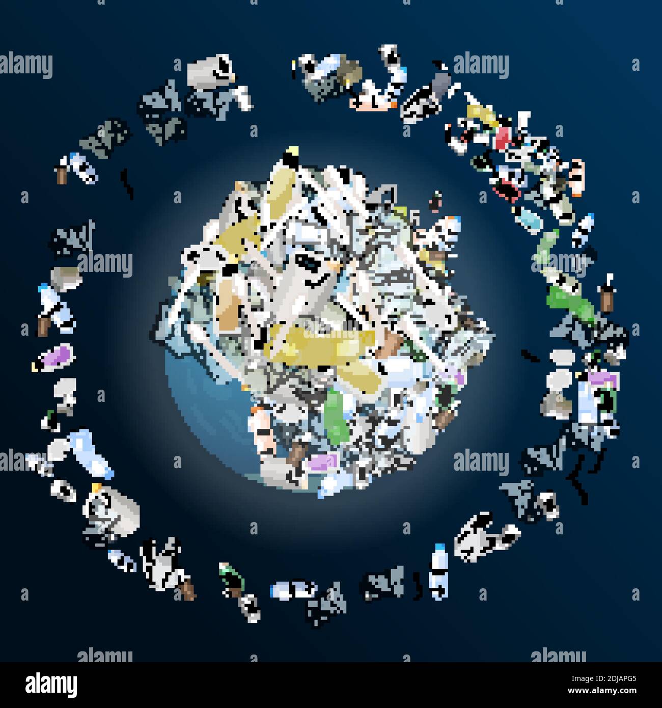 Pile of debris Stock Vector Images - Alamy