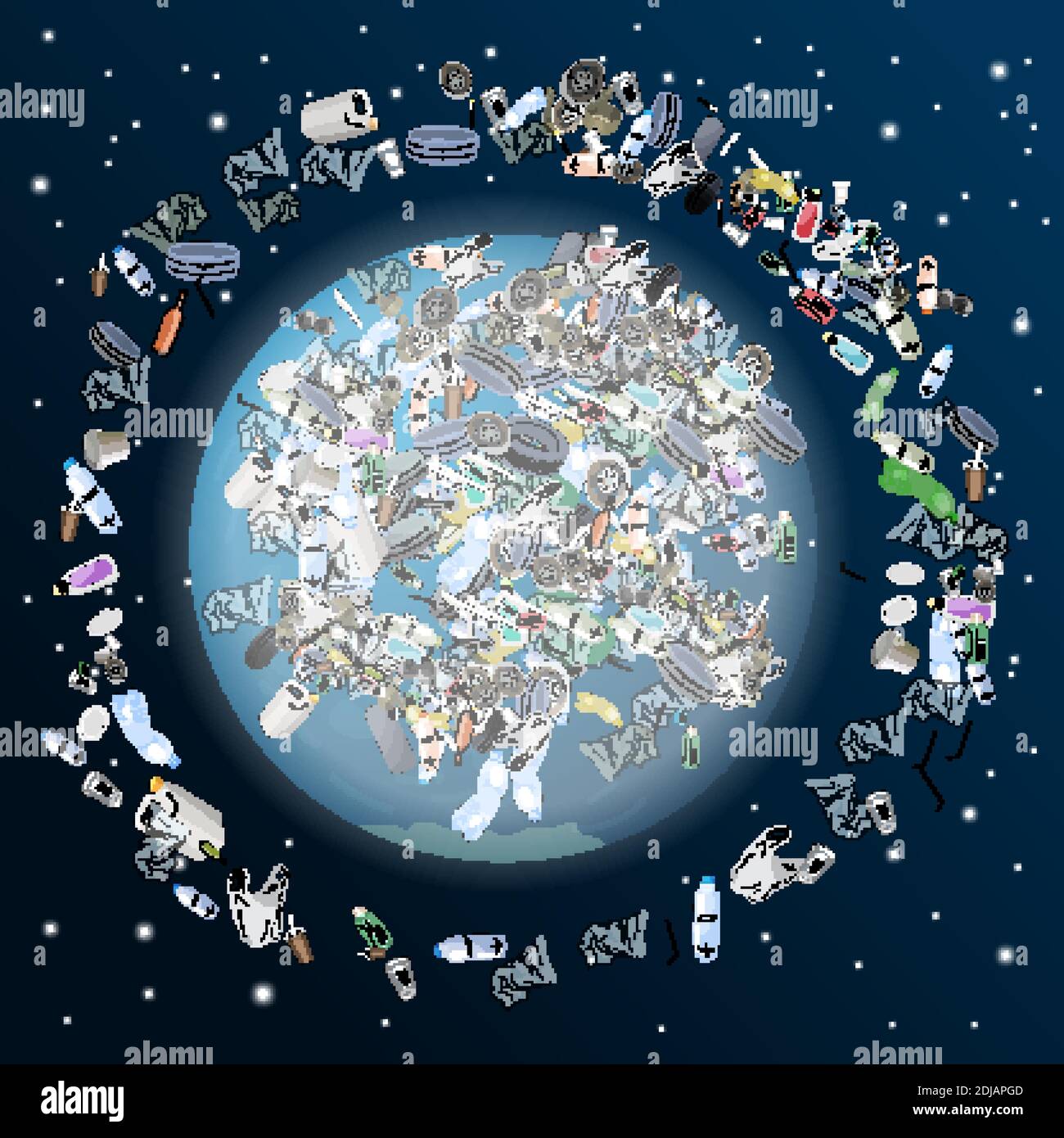 The problem of pollution of the planet. Space debris. The garbage ...