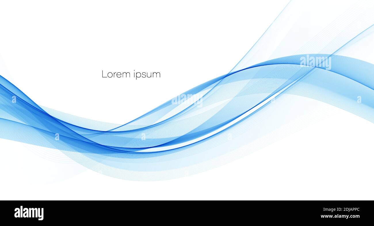 Vector blue color abstract wave design element Stock Vector Image & Art ...