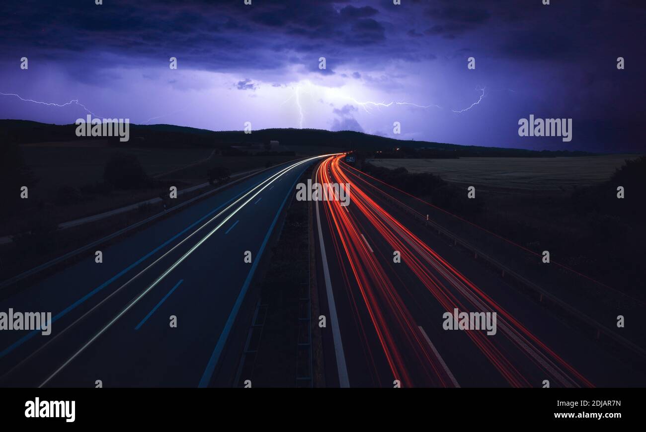 Trail of lightning hi-res stock photography and images - Alamy