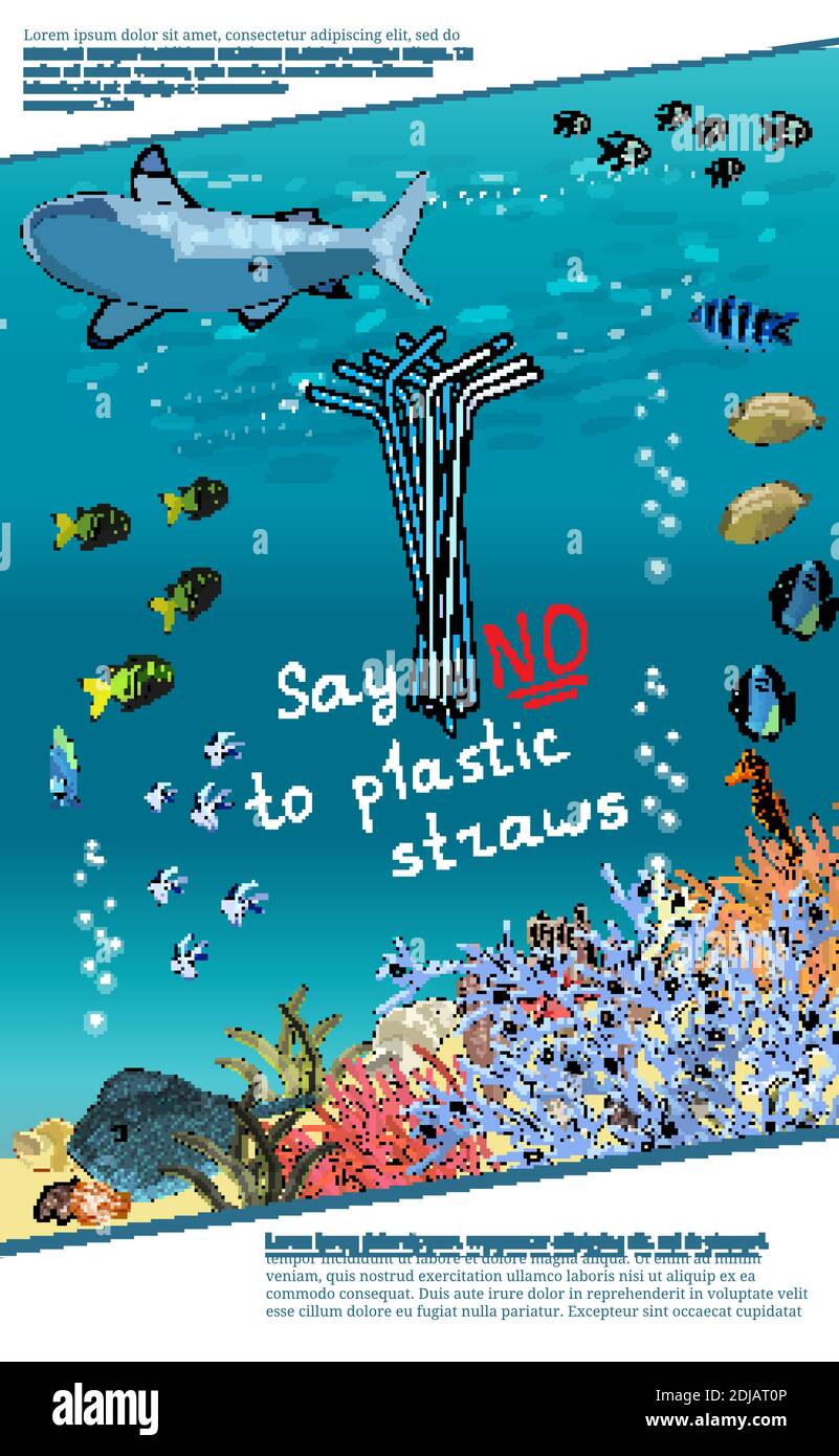 Plastic pollution ocean Stock Vector Images - Alamy