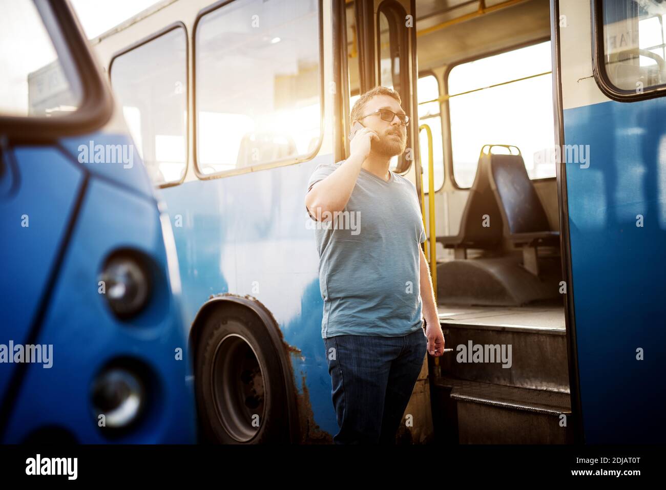 Bus smoking hi-res stock photography and images - Alamy