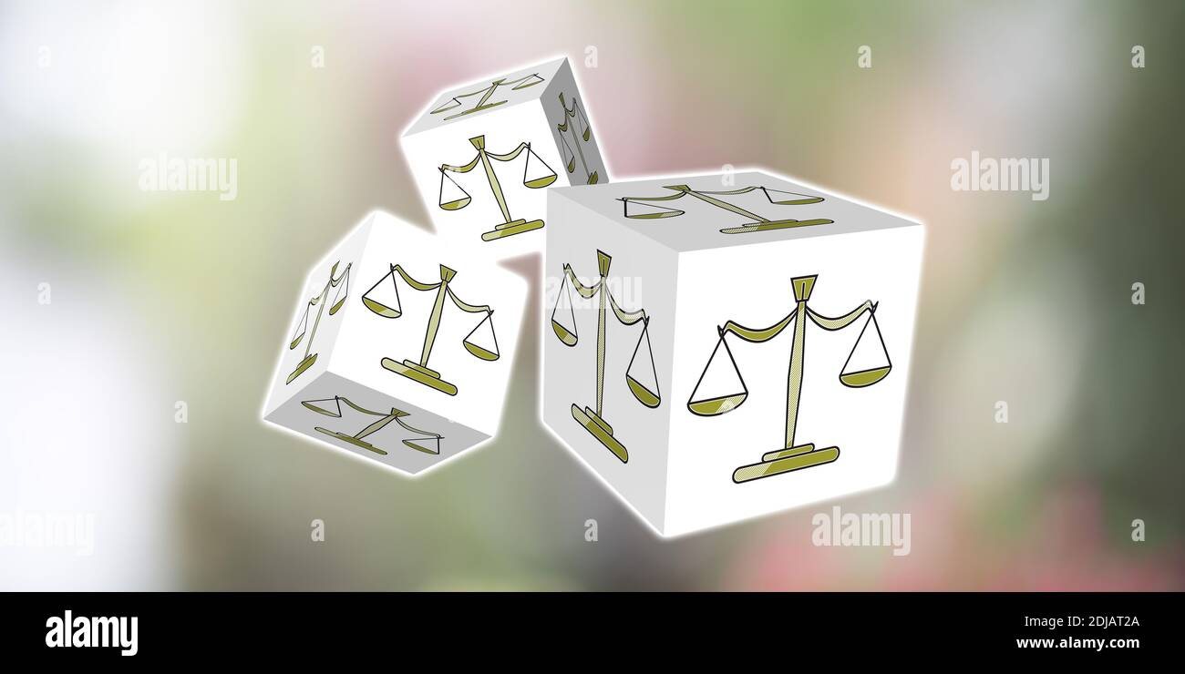 Illustration of a justice concept Stock Photo - Alamy