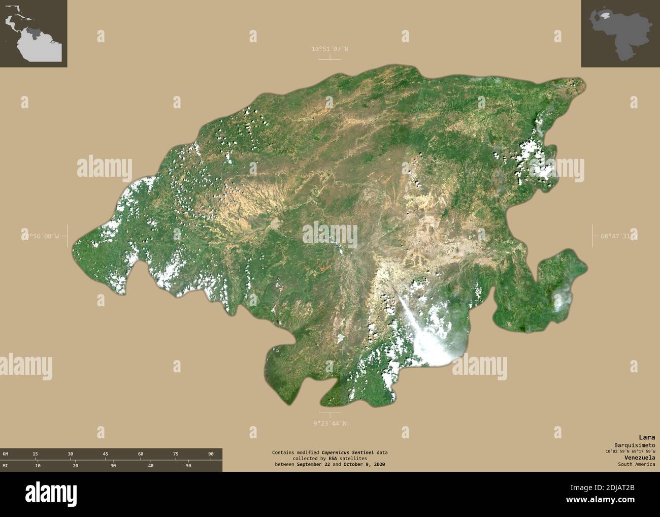 Lara outline map hi-res stock photography and images - Alamy