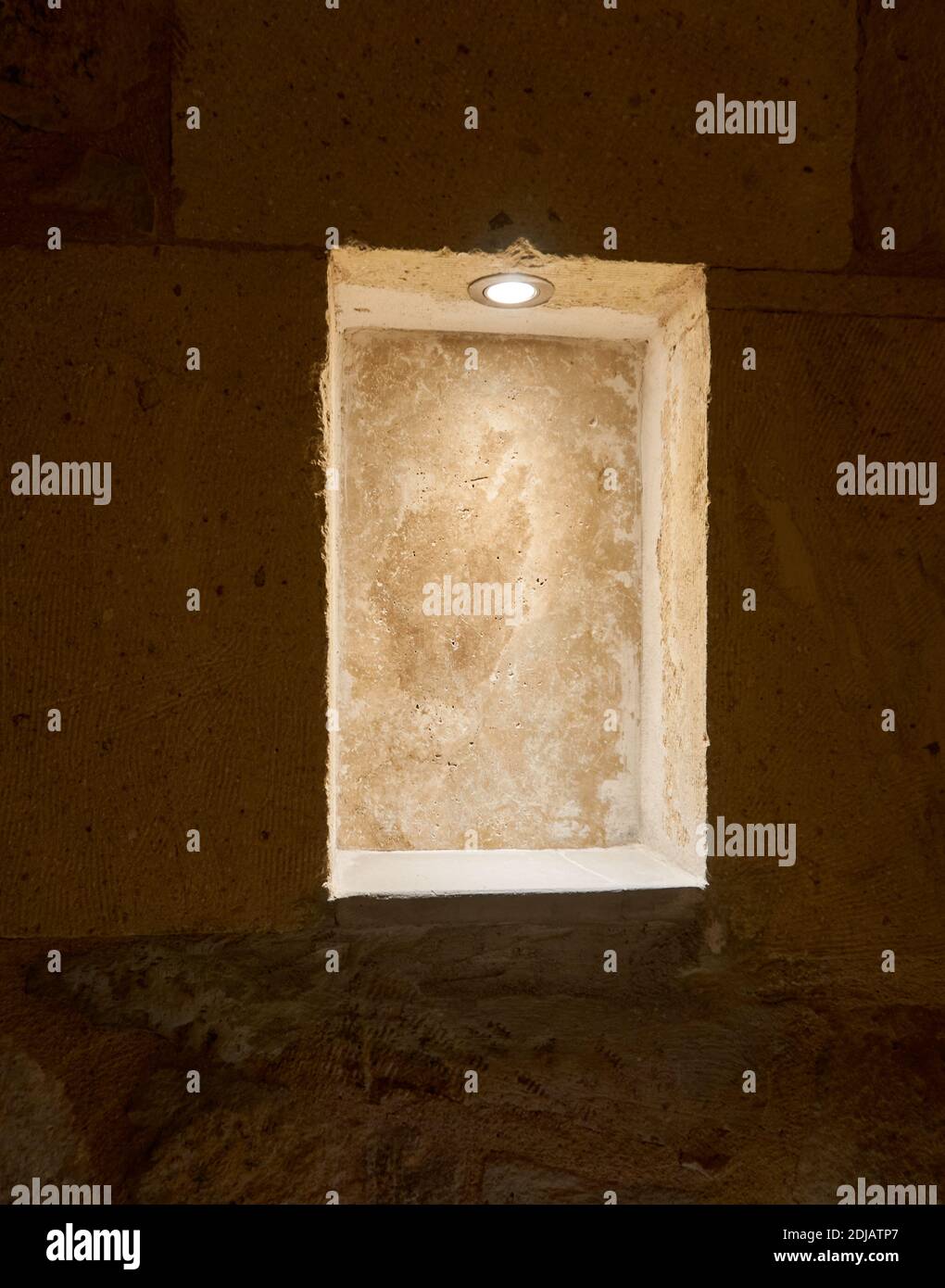 Decorative alcove in stone wall Stock Photo - Alamy