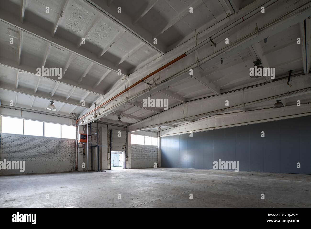 Empty Warehouse Wall