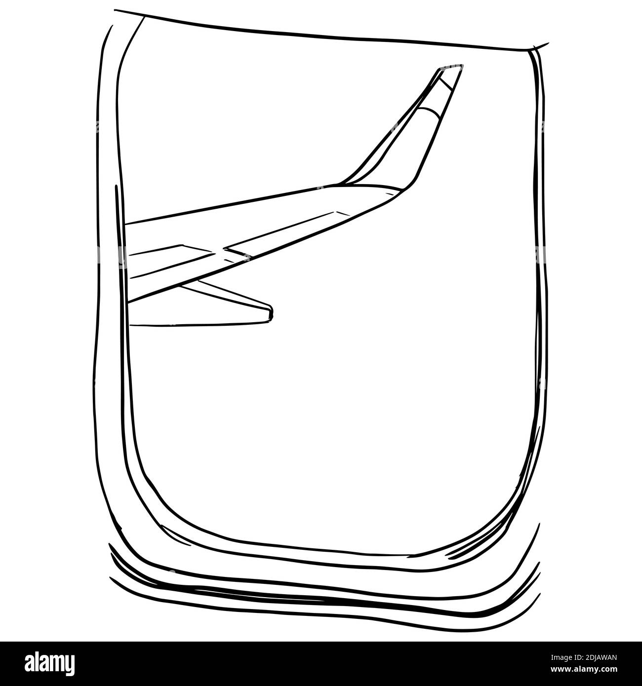 View airplane window wing Stock Vector Images - Alamy