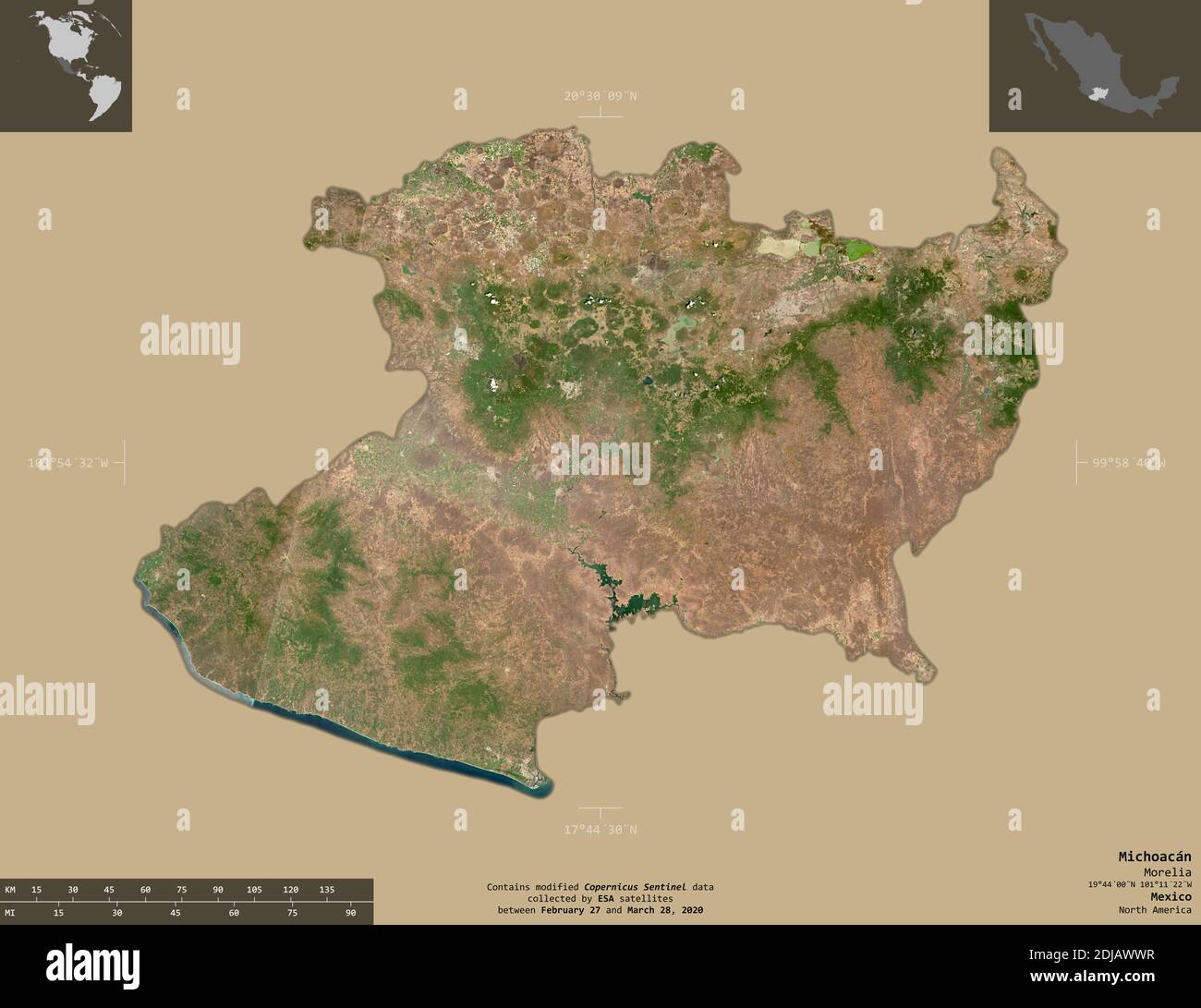 Michoacan outline hi-res stock photography and images - Alamy