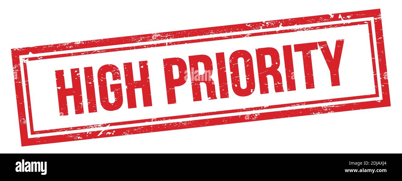 Priority stamp vintage red hi-res stock photography and images - Alamy