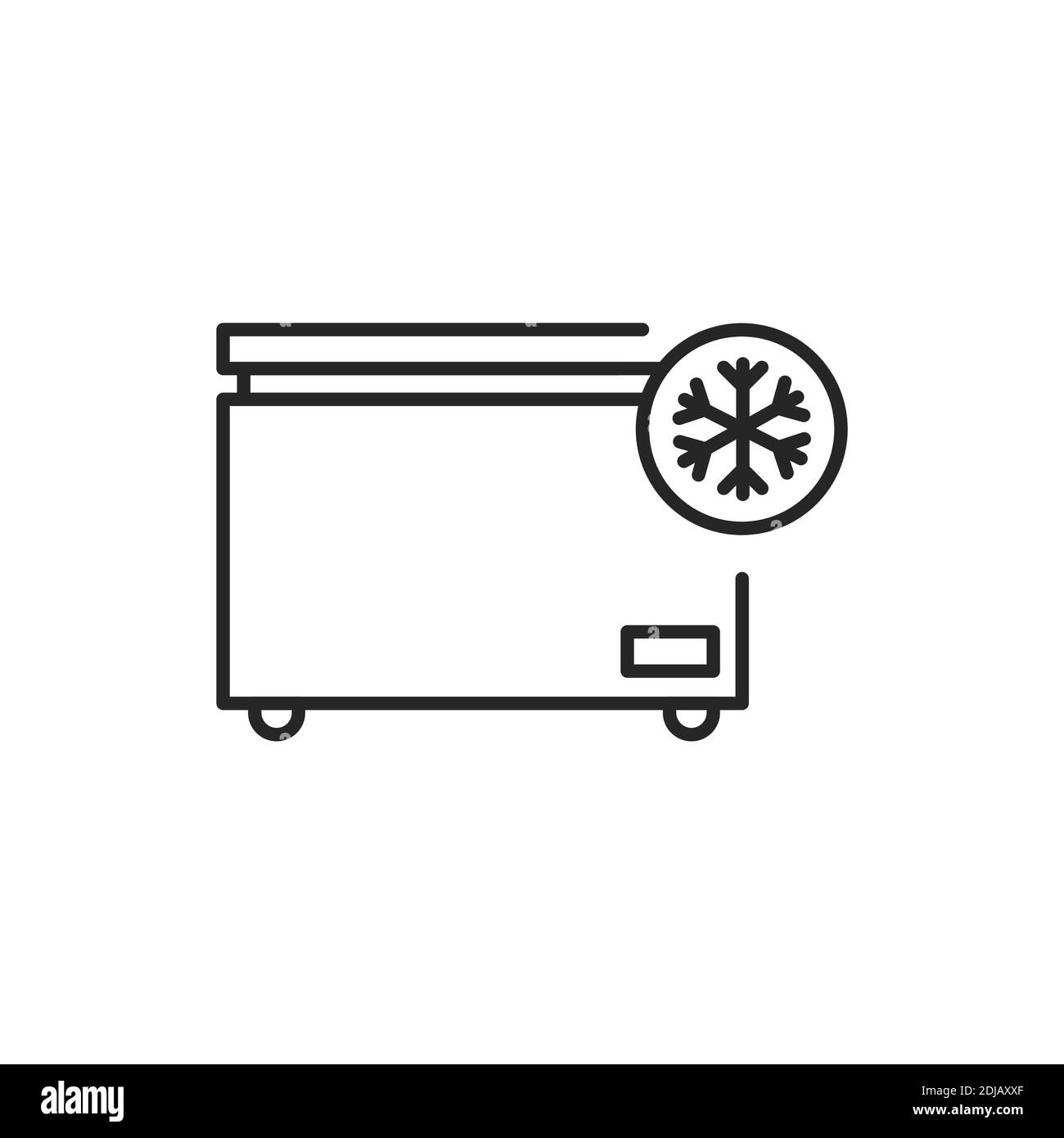 Food freezer icon outline hi-res stock photography and images - Alamy